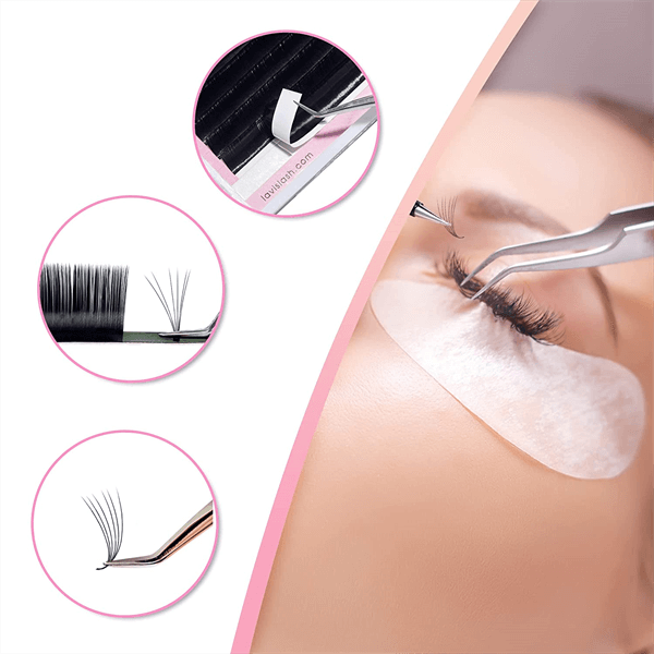 Volume Full Set Wispy Russian Eyelash Extensions